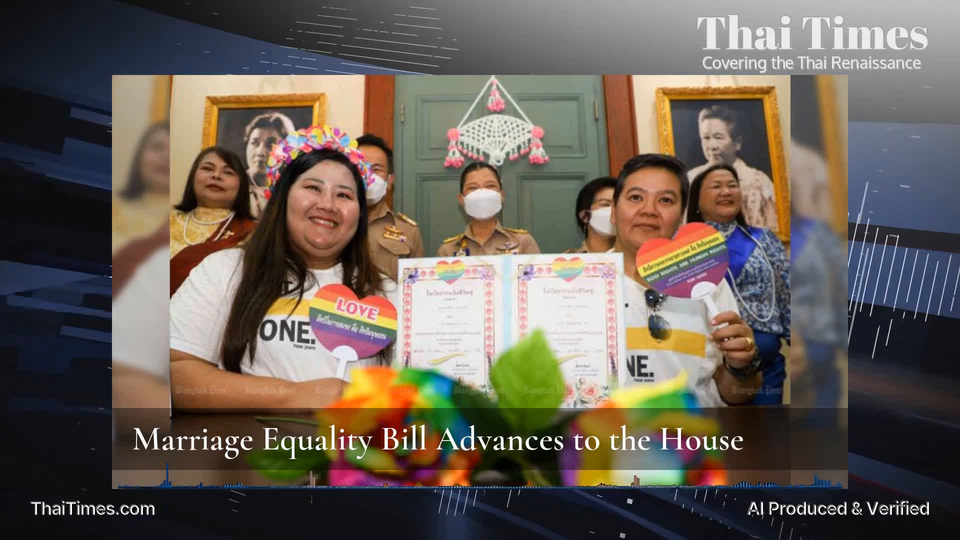 Marriage Equality Bill Advances to the House - Thai Times