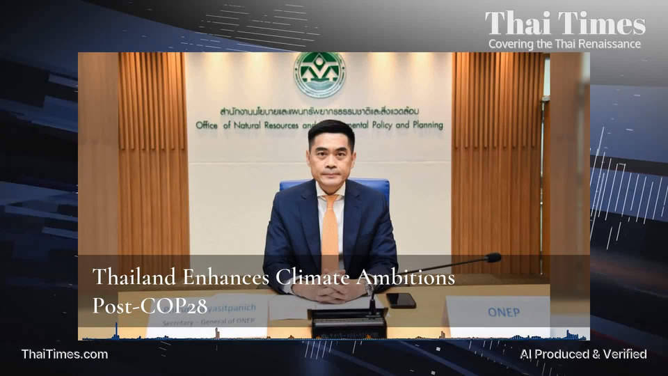 Thailand Enhances Climate Ambitions Post-COP28 - Thai Times