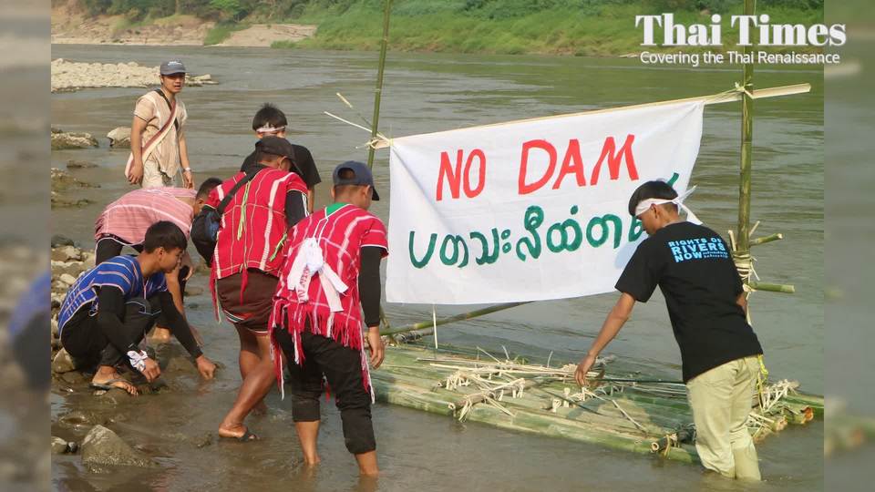 Thai and Karen Youth Protest Against Dams and Oppression - Thai Times