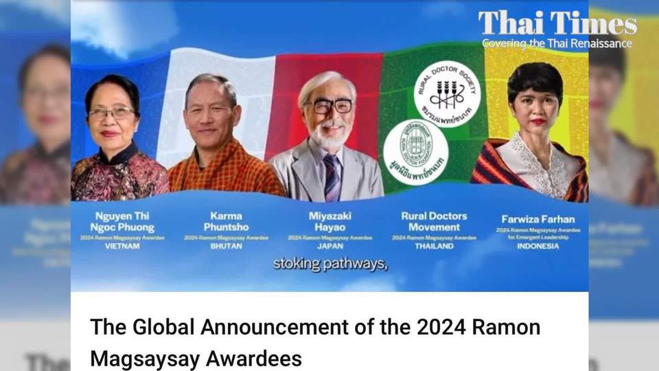 Thai Rural Doctors Honored with Ramon Magsaysay Award - Thai Times