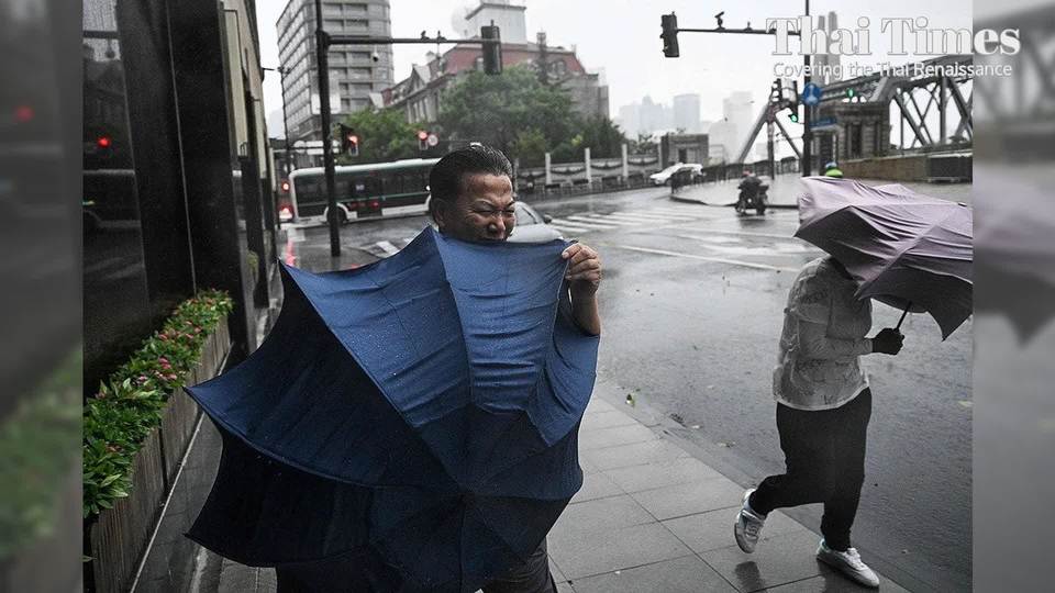 Typhoon Bebinca and Pulasan Impact Eastern China - Thai Times