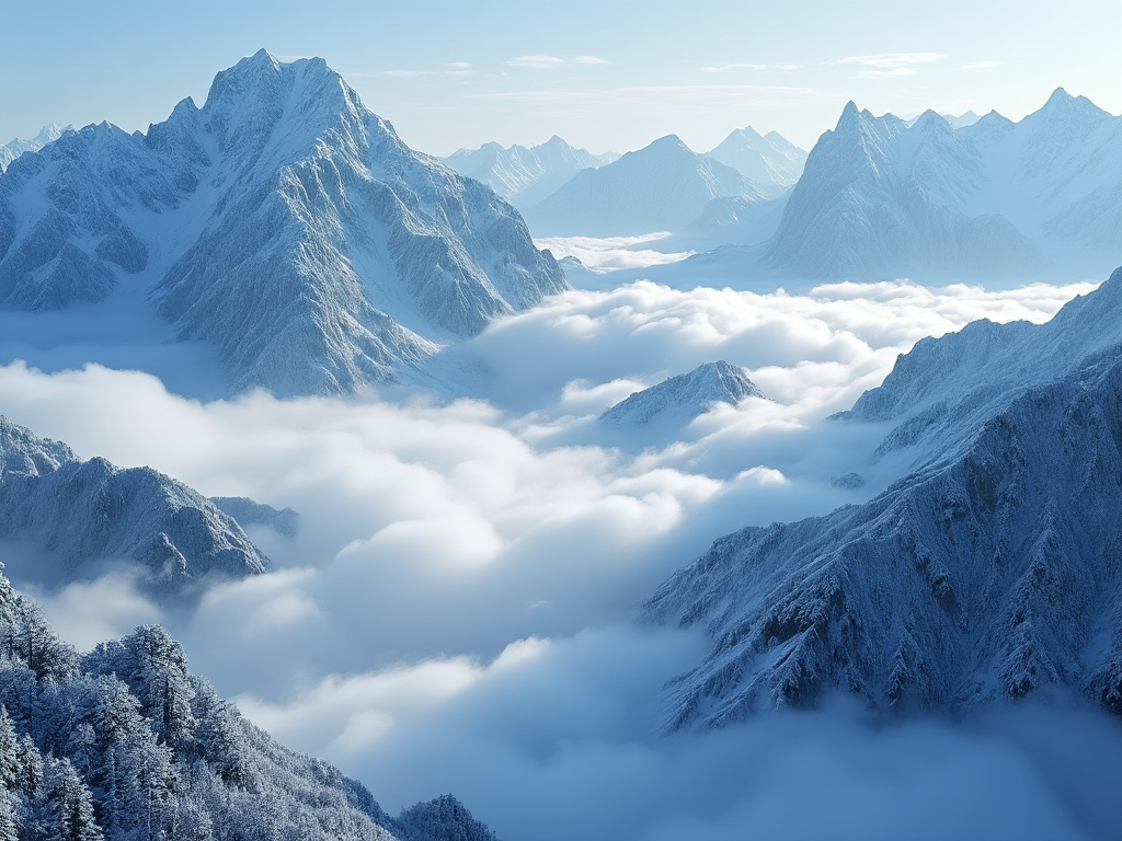 Spring Snowfall Creates Breathtaking Views in the Taihang Mountains ...