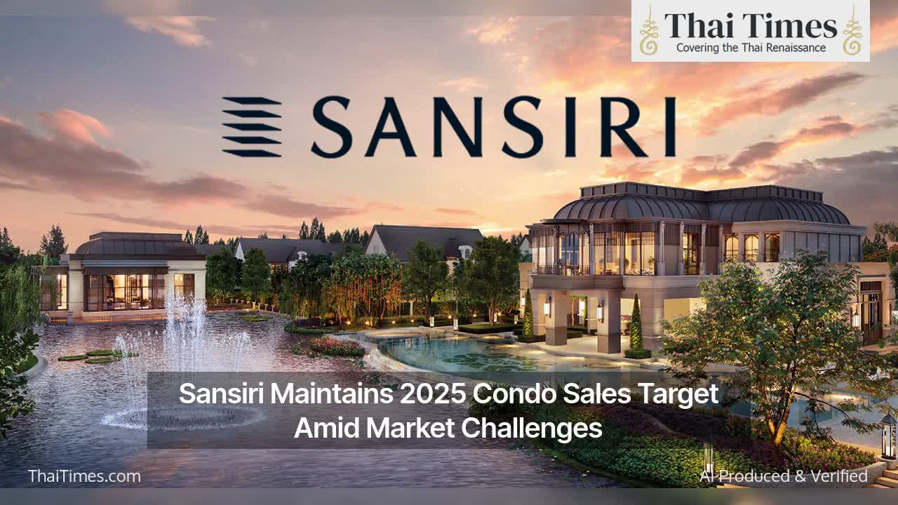 Sansiri Maintains Sales Targets Amid Market Challenges in Thailand's ...