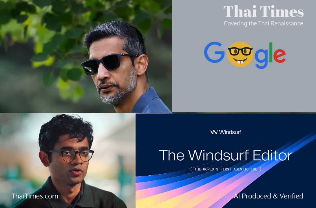 Google Secures Windsurf AI Coding Team in $2.4 Billion Licence Deal - Thai Times