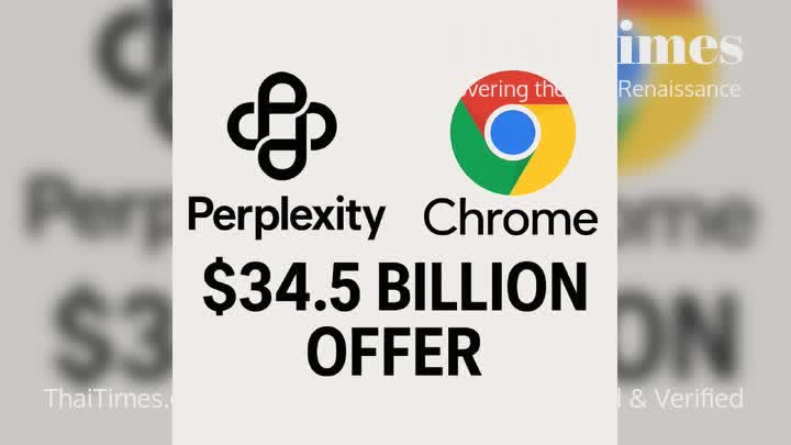 Perplexity makes unsolicited $34.5 billion all-cash offer for Google’s Chrome browser - Thai Times