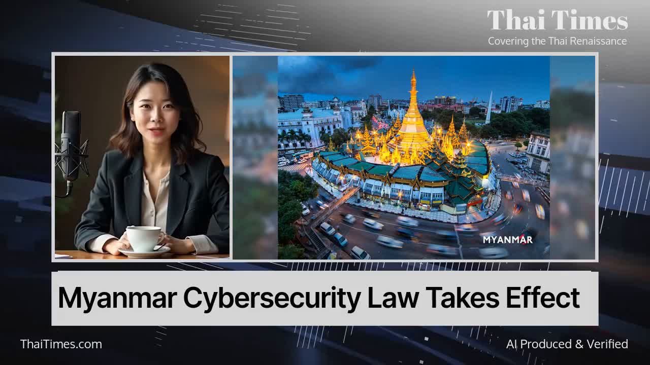 Myanmar Cybersecurity Law Takes Effect - Thai Times