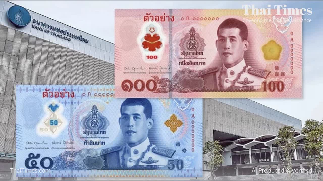 Bank of Thailand to Launch Polymer 50 and 100 Baht Banknotes in ...
