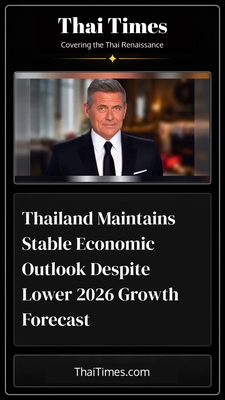 Thailand Maintains Stable Economic Outlook Despite Lower 2026 Growth ...
